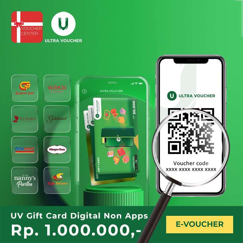 Promo Voucher Digital Uv Gift Card Digital Non Apps Rp. 1.000.000 ...