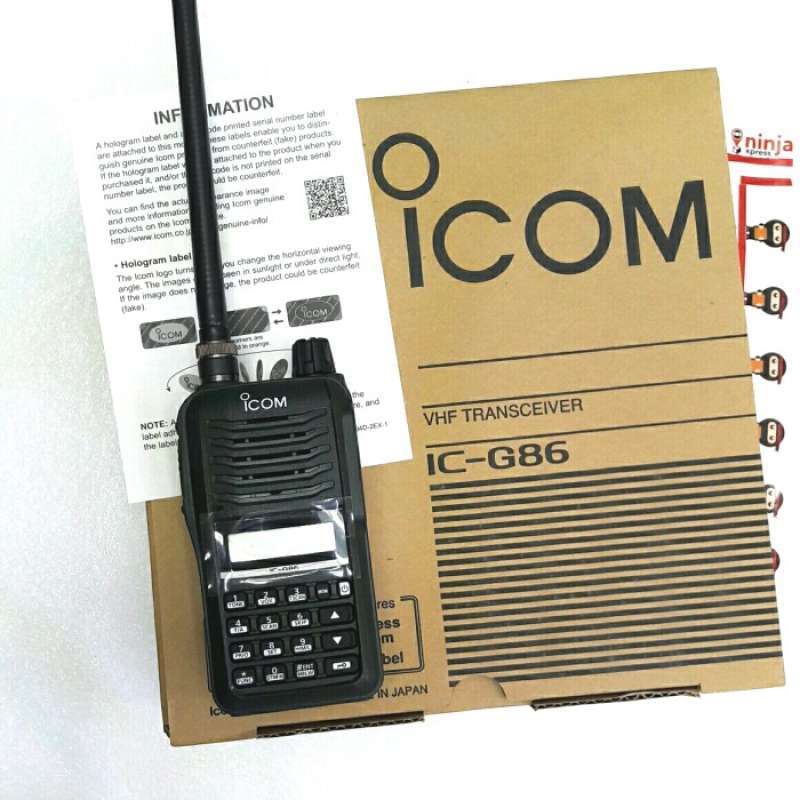 Promo HT ICOM IC G86 VHF ORIGINAL G86 VHF TRANSCEIVER Diskon 33% di ...
