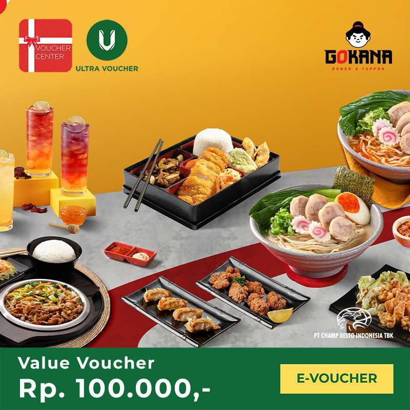 Promo Voucher Digital Gokana Ramen & Teppan Rp 100.000 Diskon 4% di ...