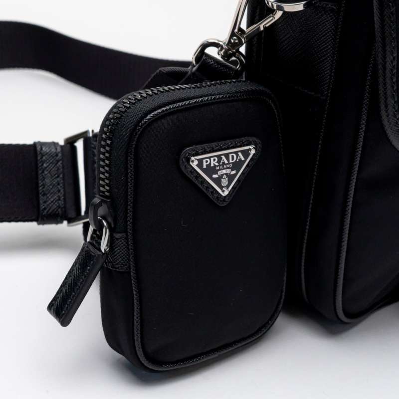 Jual Prada Saffiano Leather Small Messenger Bag Black Di Seller Voila ...