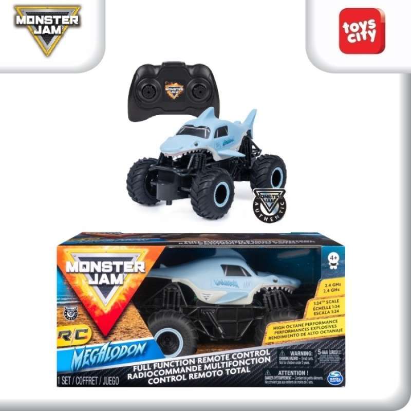 Promo Mainan RC Monster Jam Megalodon Monster Truck, 1:24 Scale Diskon ...