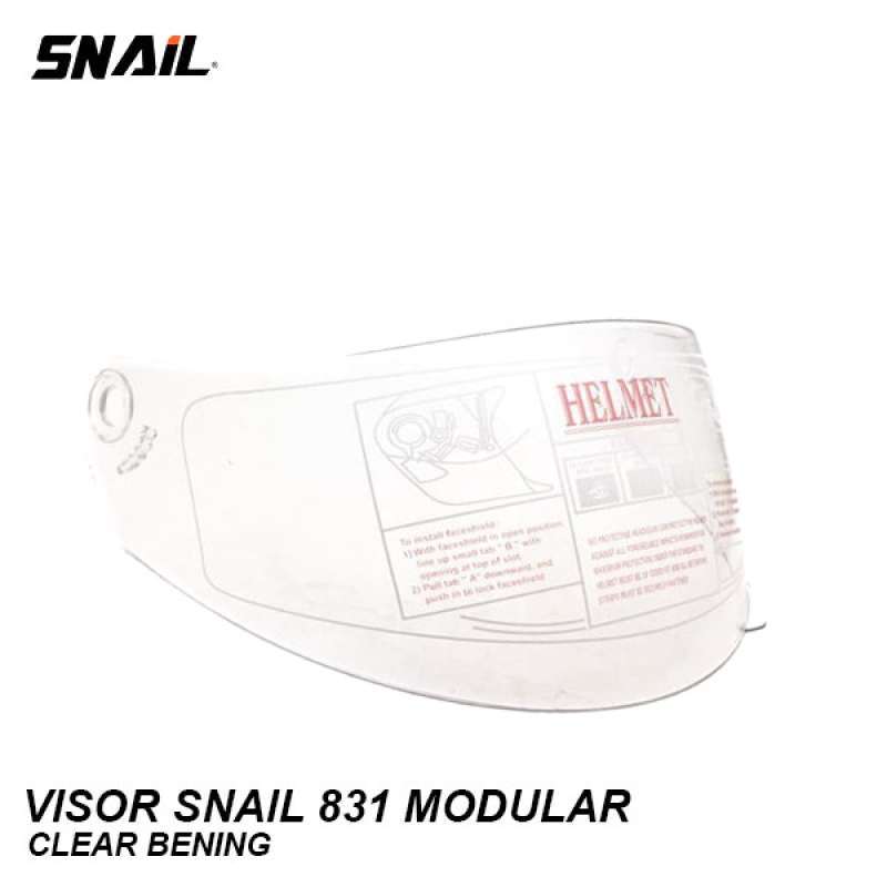 Promo Kaca Helm Original Snail 831 Modular Diskon 23% Di Seller Fustore ...
