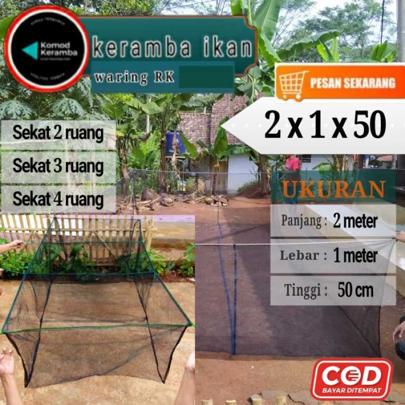 Promo Keramba Ikan 2X1X50 Sekat Jaring Kerambah Apung Karamba Ikan ...