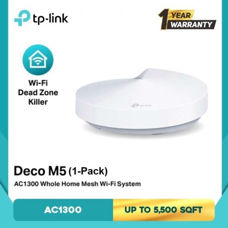 Promo DECO M5 AC1300 Whole Home Mesh Wi-Fi System (1 PACK) Diskon 23% ...