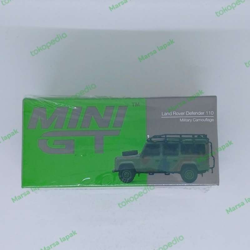 Promo Mini GT Box Land Rover Defender 110 Military Camouflage 1:64 ...