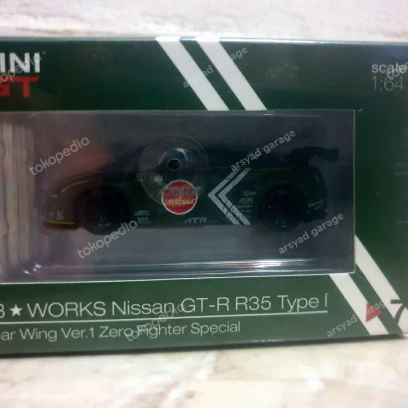 Promo Diecast Mini gt LBWK Nissan Gtr R35 type 1 zero fighter skala 64 ...