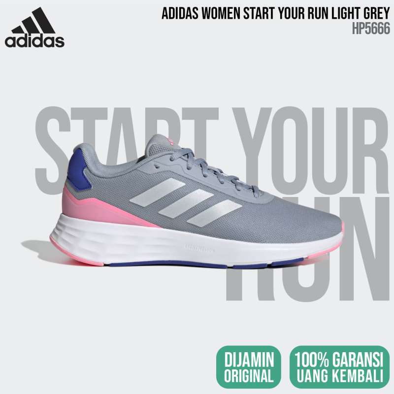 Jual Adidas Start Yout Run [hp5666] Light Grey Women Original Bnib ...