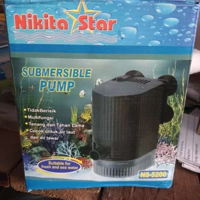 Promo Aquarium Ikan Hias Air Laut Tawar Internal Filter Nikita Star Ns ...