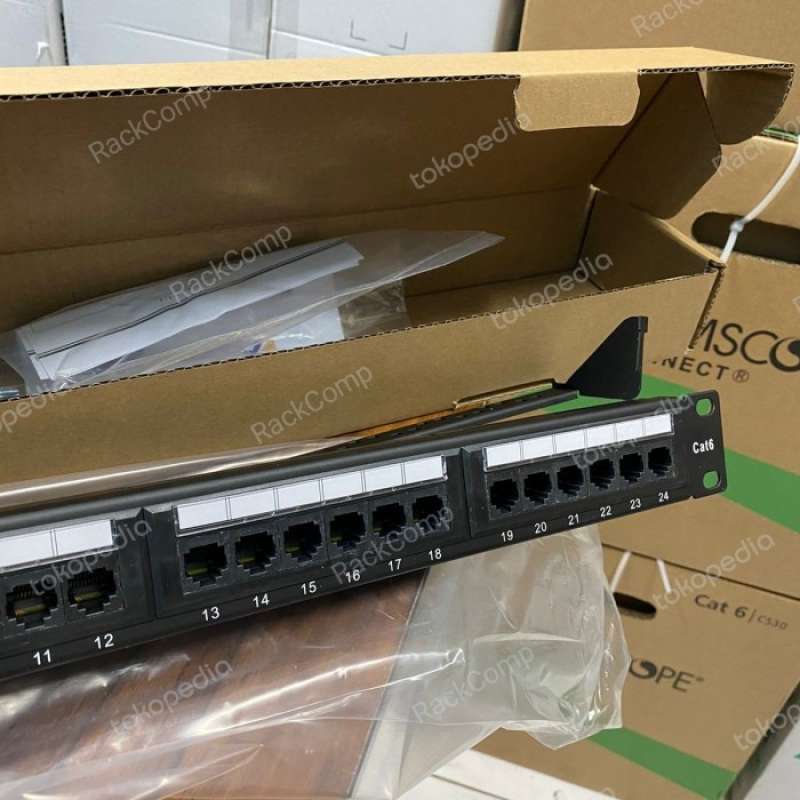Promo Patch Panel 24 Port Cat.6 Full Modular / Patchpanel 24Port Cat6 ...