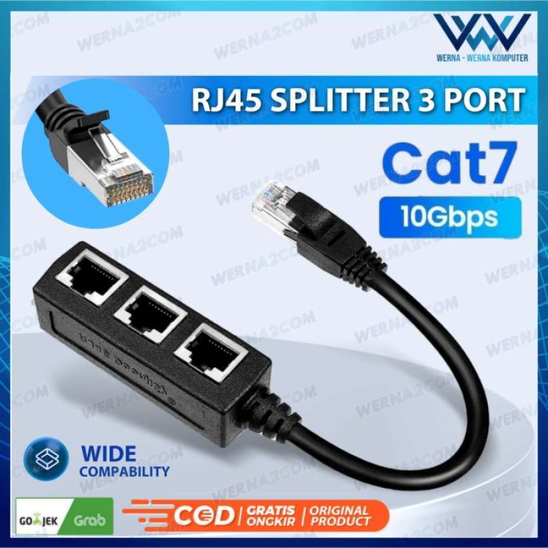 Promo Rj45 Ethernet Lan Splitter 1 To 3 Port Lan Adapter Diskon 23% di ...