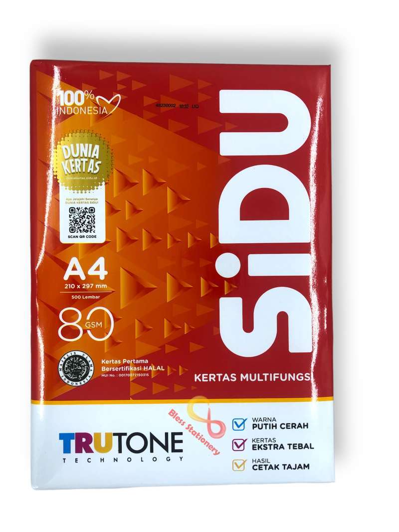 Jual Kertas A4 80gram Sidu 80 Gsm Kertas Fotocopy Kertas Print Kertas ...