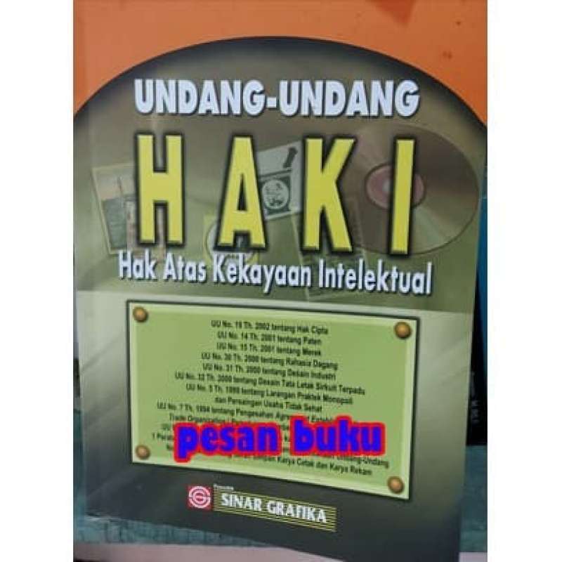 Promo Buku Undang-undang HAKI Hak Atas Kekayaan Intelektual Diskon 23% di Seller Indah Library ...