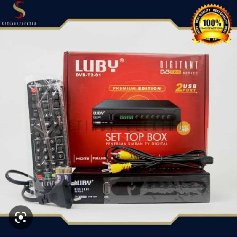 Promo Set Top Box Matrix Lengkap Dengan Kabel Hdmi & Dongle Wifi - Luby ...