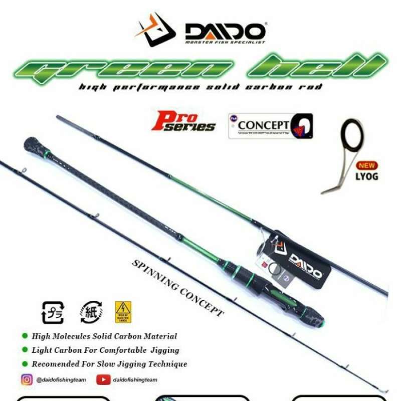 Promo Joran Daido Green Hell 198 Cm Jigging Diskon 17% Di Seller Hafizh ...