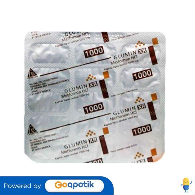 Jual Glumin Xr 1000 Mg Strip 15 Kaplet Di Seller Apotek Ver Medika ...