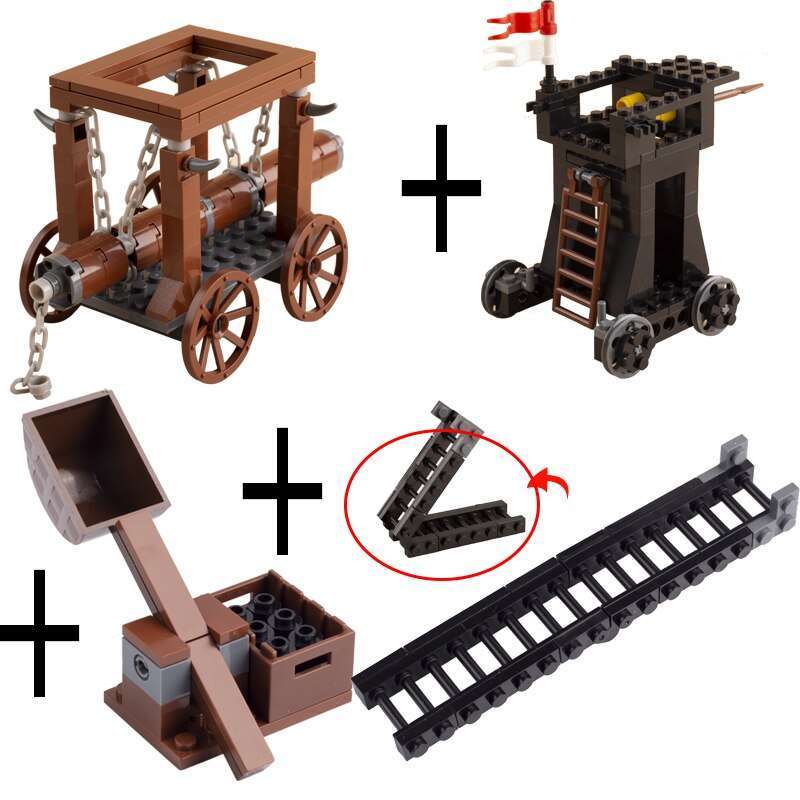 Jual Medieval Castle Town Wall Building Blocks Ancient Military Siege ...