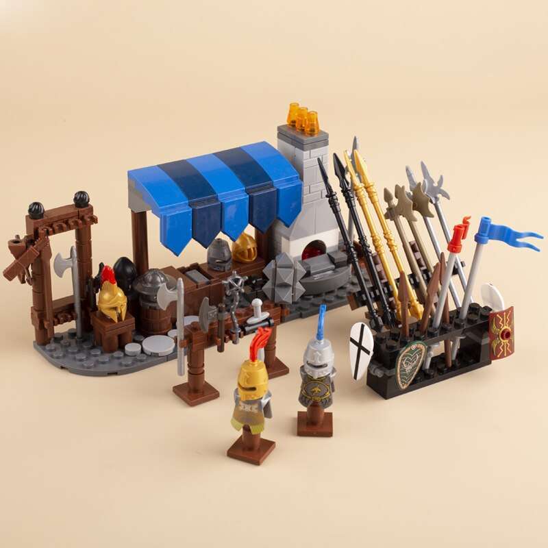 Jual Medieval Castle Town Wall Building Blocks Ancient Military Siege ...