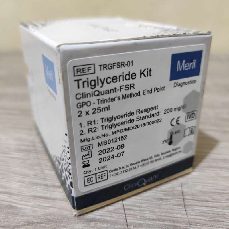 Promo Reagen Tg Trigliserid - Triglycerides 2x50 Ml Meril Diskon 17% Di Seller Mahanani Store 4 ...