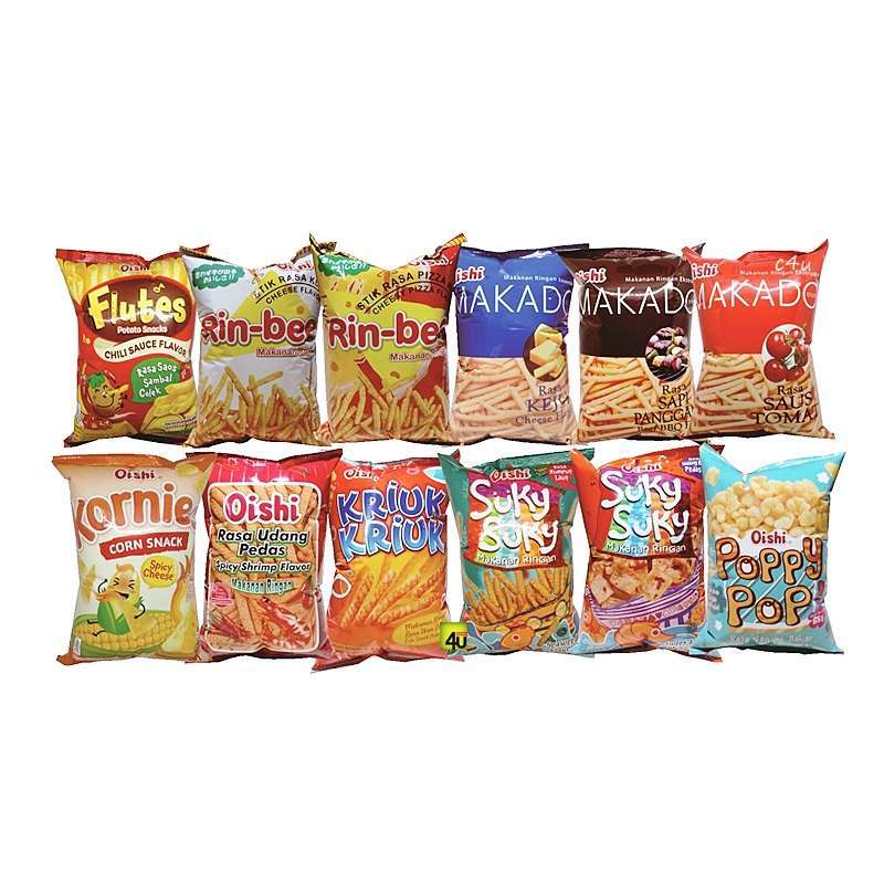 Promo Oishi - Various Snack - 60 gr Kemasan BANTAL - KRIUKK SHRIMP ...