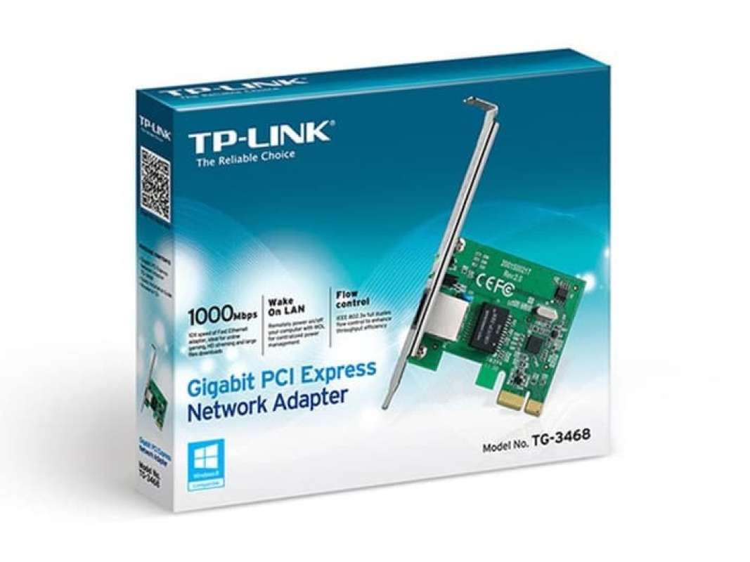 Promo Pci Express Lan Card Tp Link Tg-3468 1000mbps Gigabit Diskon 23% ...
