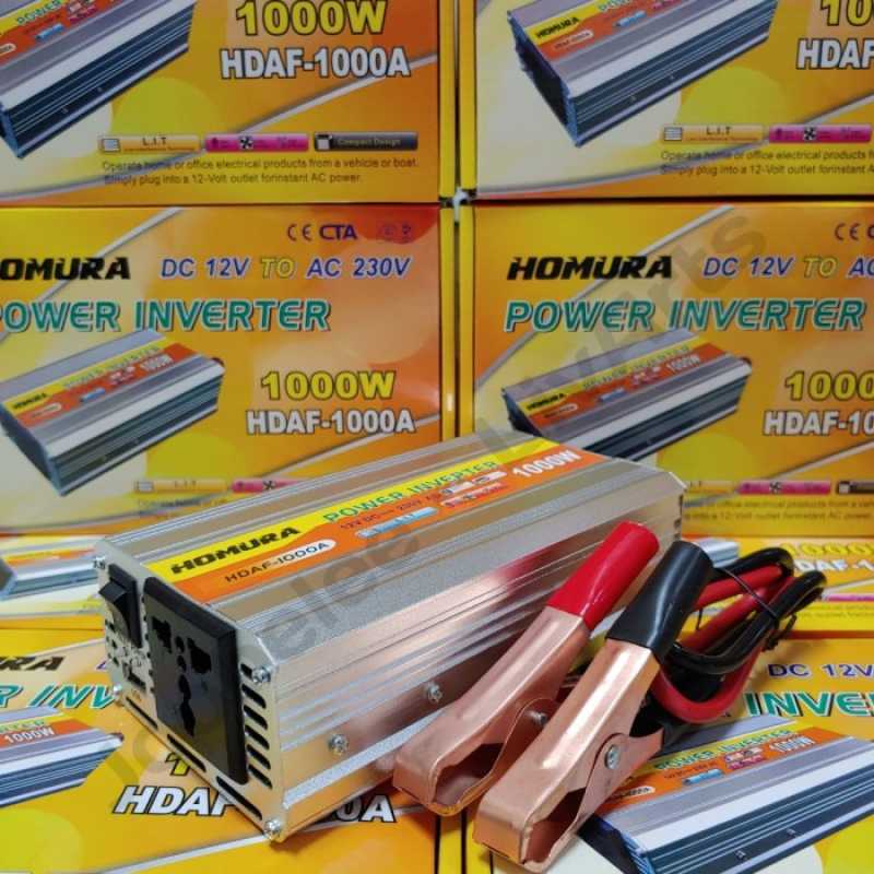 Promo Power Inverter 1000 Watt 1000W DC12V AC220V Perubah Arus Listrik ...