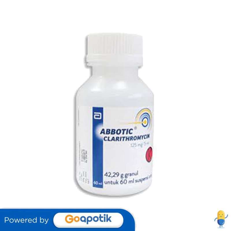 Jual ABBOTIC CLARITHROMYCIN 125 MG/5ML SYRUP 60 ML di Seller Apotek ...