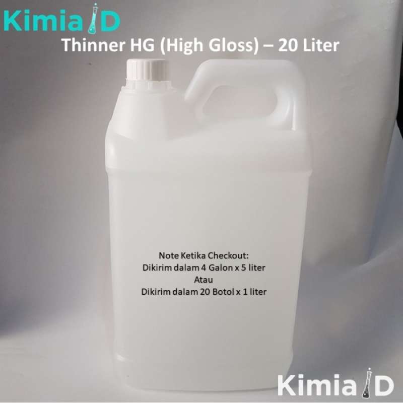 Promo Thinner Hg 20 Liter Thinner High Gloss 20 Liter Pengencer Cat Duco Diskon 16% di Seller ...