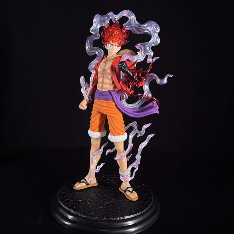 Promo 28cm Anime One Piece Figure Gear 5 Sun God Nika Luffy Action ...