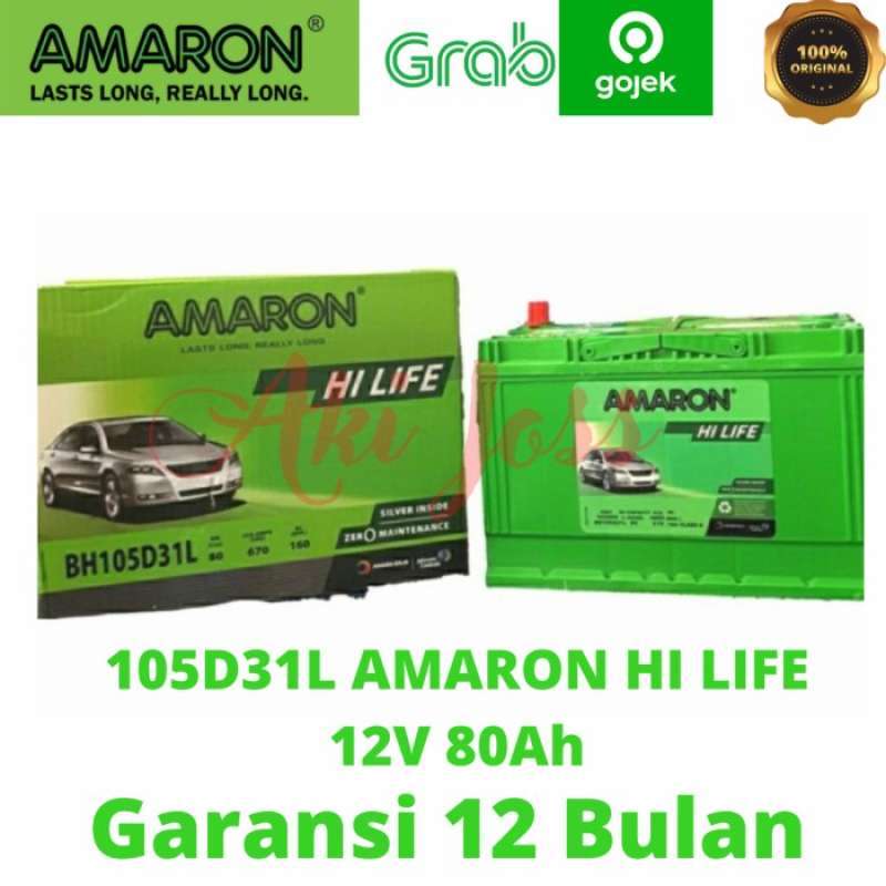 Jual AKI MOBIL MITSUBISHI PAJERO SPORT NX120-7L 105D31L AMARON HI LIFE 80Ah di Seller Alfa Auto ...