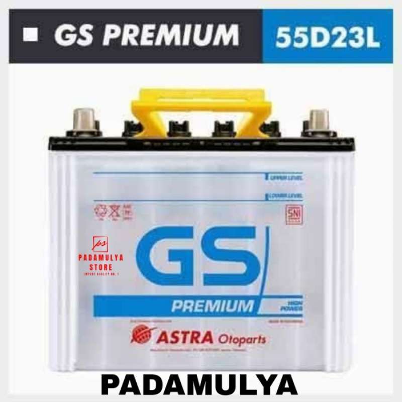 Promo Aki Basah Gs Astra 55D23L Premium 12V 60Ah Battery Inova Camry ...
