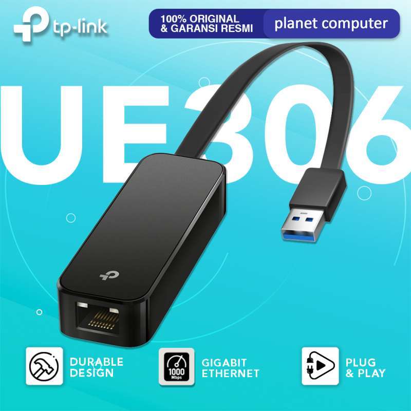 Jual TP-LINK UE306 USB 3.0 to Lan RJ45 Gigabit Ethernet Network Adapter ORI di Seller Planet ...