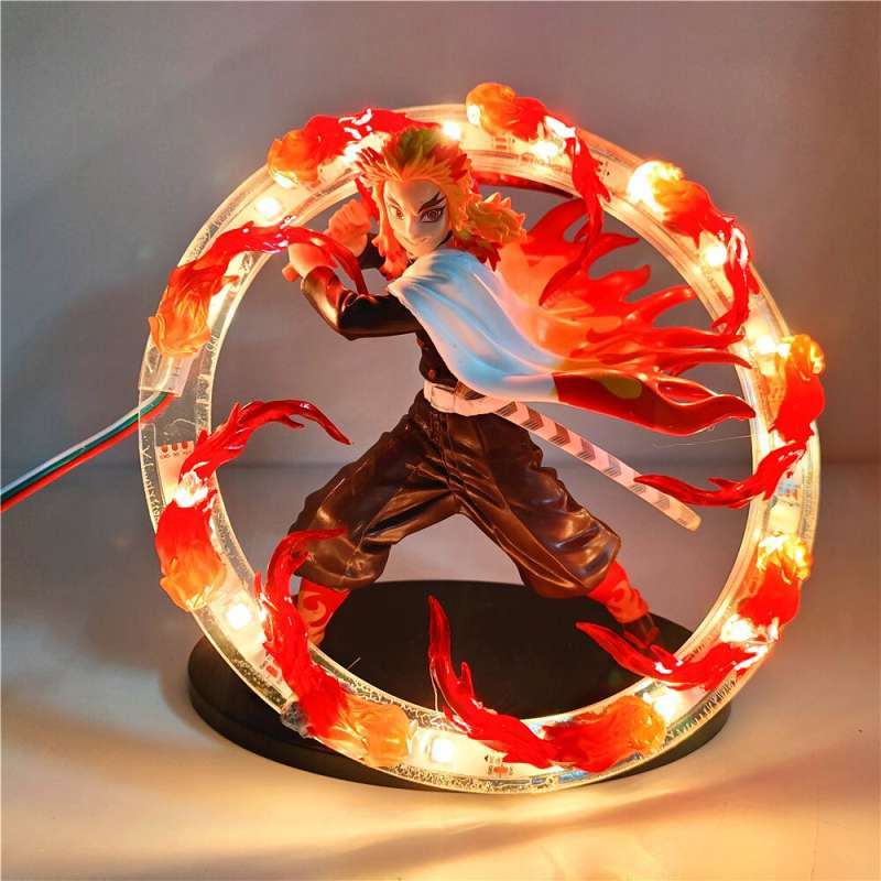 Promo Demon Slayer Anime Figures Rengoku Kyoujurou Fire Circle Effect ...