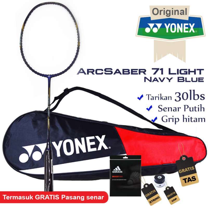 Jual Raket Badminton Yonex Arcsaber 71 Navy Blue 100% Original Di ...