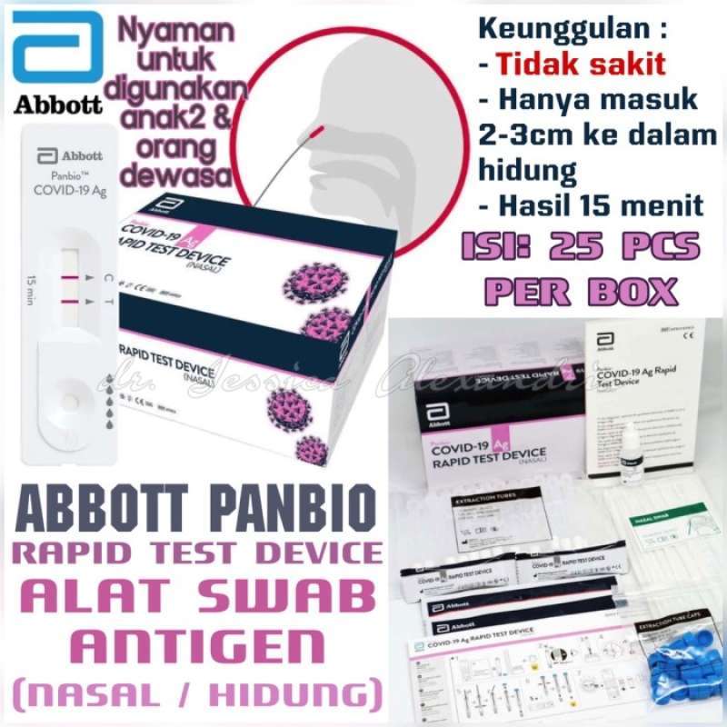 Promo Abbott Antigen Antigen Nasal Bioquick 1box Isi 25 Pcs Exp2024 ...