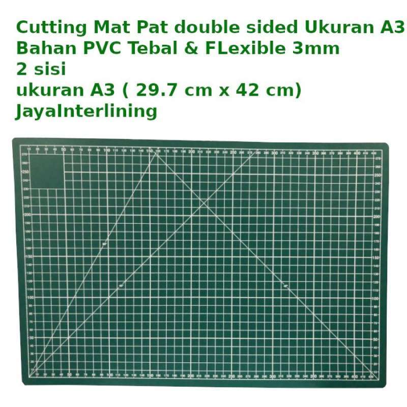 Promo Cutting Mat Pat Double Sided Ukuran A3 Bahan Pvc Tebal Dan ...