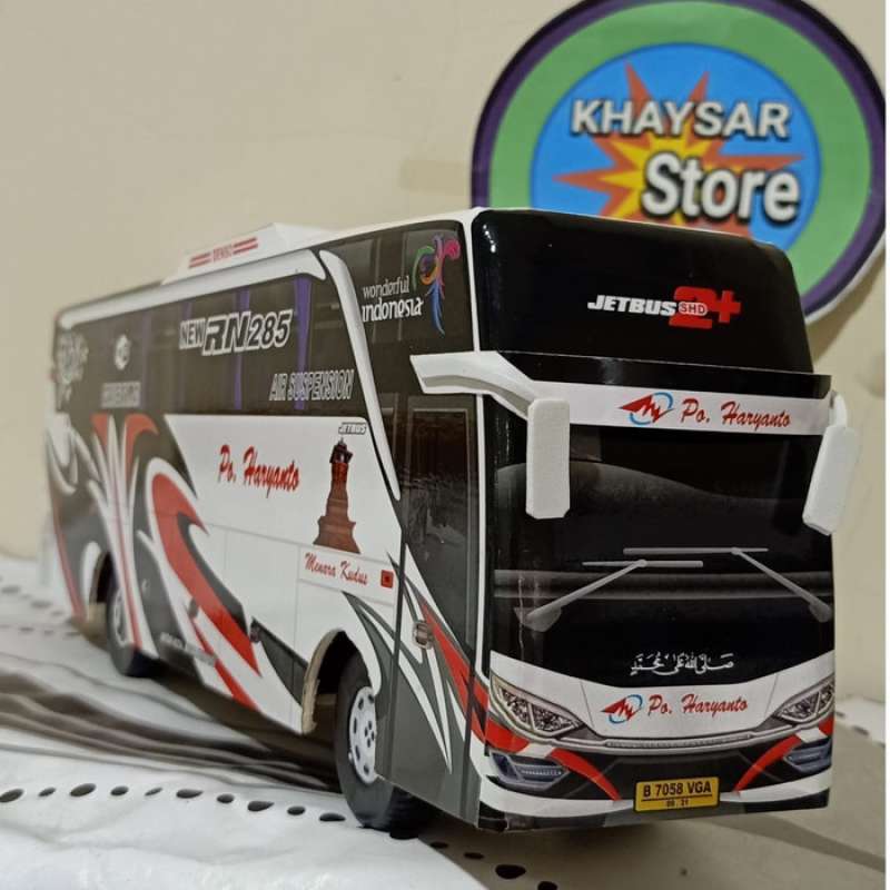 Jual Miniatur Bus Bis Mainan Bus Bis Shd Haryanto Merah di Seller ...