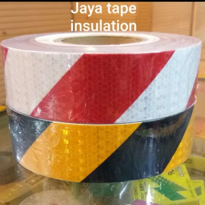 Promo Stiker Reflective Baricade-scotlite Safety Prismatik Diskon 23% ...