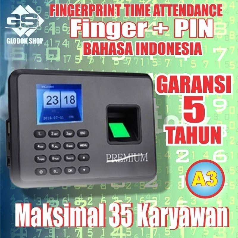 Promo FINGER PRINT A3 / ABSEN / MESIN ABSEN / MESIN ABSENSI / SIDIK ...