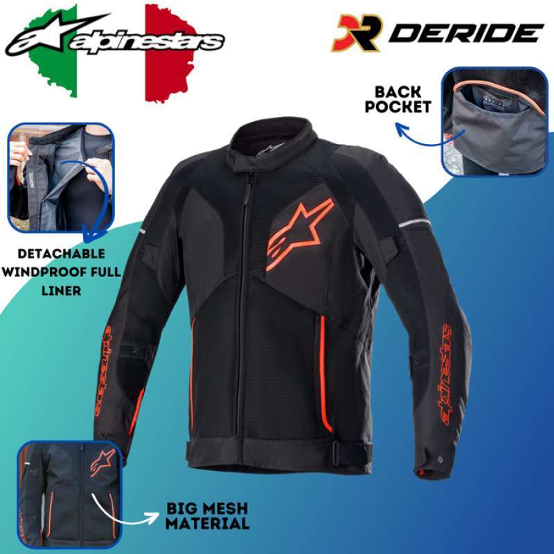 Promo ALPINESTARS VIPER V3 AIR BLACK RED FLUO JACKET JAKET MOTOR BIKER Diskon 23% di Seller ...