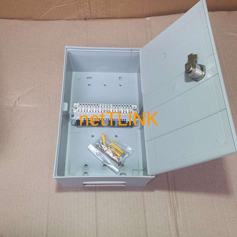 Promo Box Mdf Telepon 10 Pair / Terminal Box Mdf Fiber 10 Pair +lsa ...