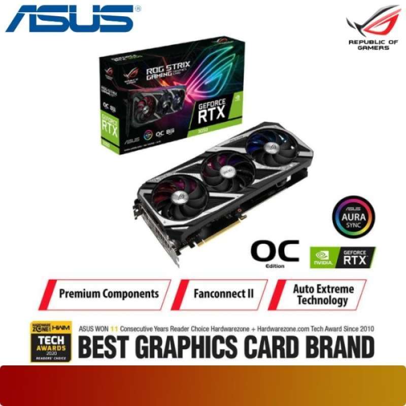Promo Vga Asus Rog Strix Rtx 3050 8Gb - Asus Geforce Rtx 3050 8Gb Strix ...