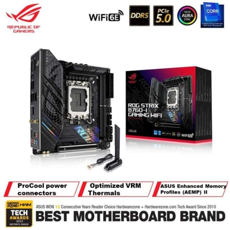 Promo Asus Rog Strix B760-I Gaming Wifi - Mini Itx Lga 1700 Ddr5 B760I ...