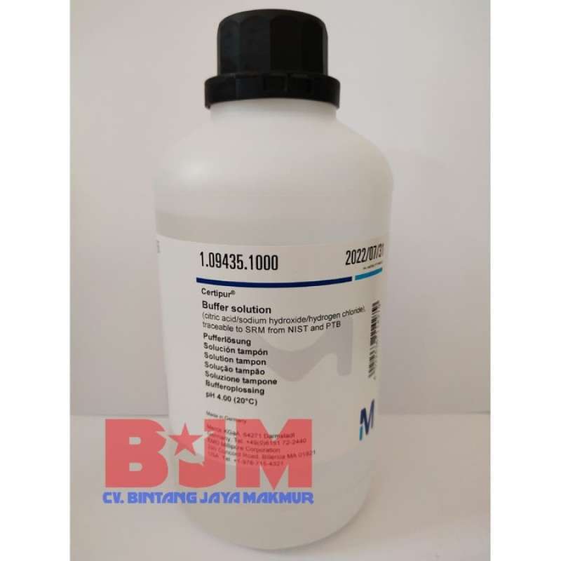 Promo Buffer Solution Ph 4 Merck 1 Liter Diskon 17% Di Seller Mahanani ...
