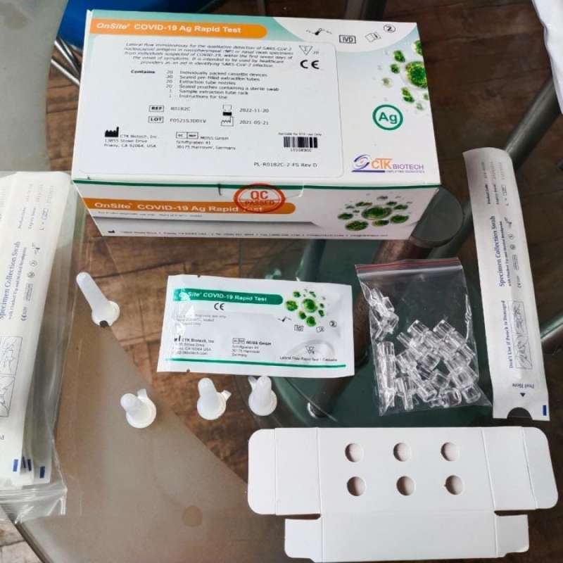 Promo Onsite Swab Antigen Kit Rapid Test 1Box, 20Pcs Diskon 17% di ...