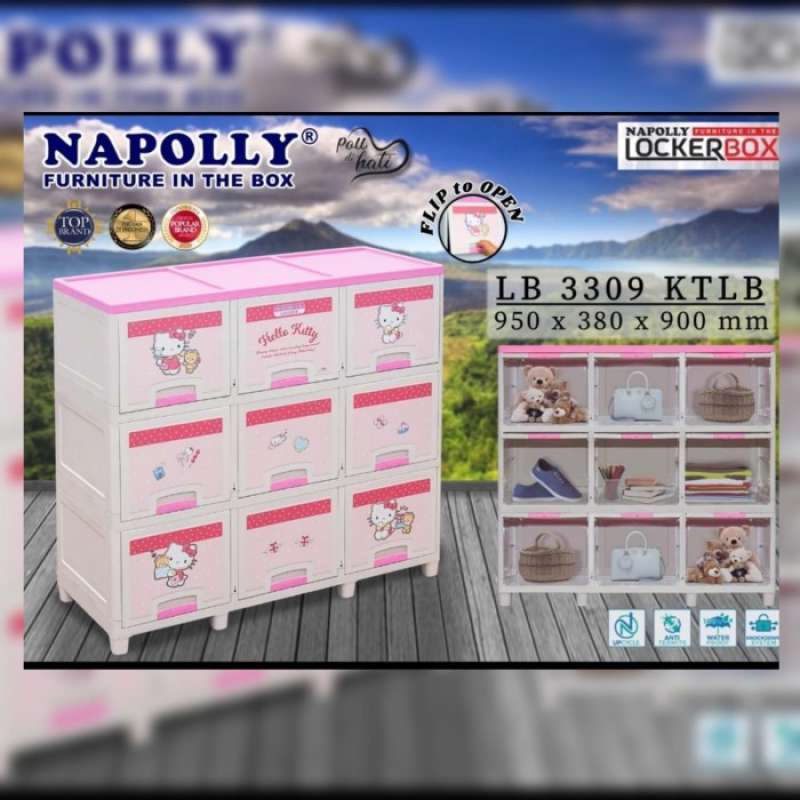 Promo Lemari Plastik Napolly/Locker Box Napolly Diskon 16% di Seller ...