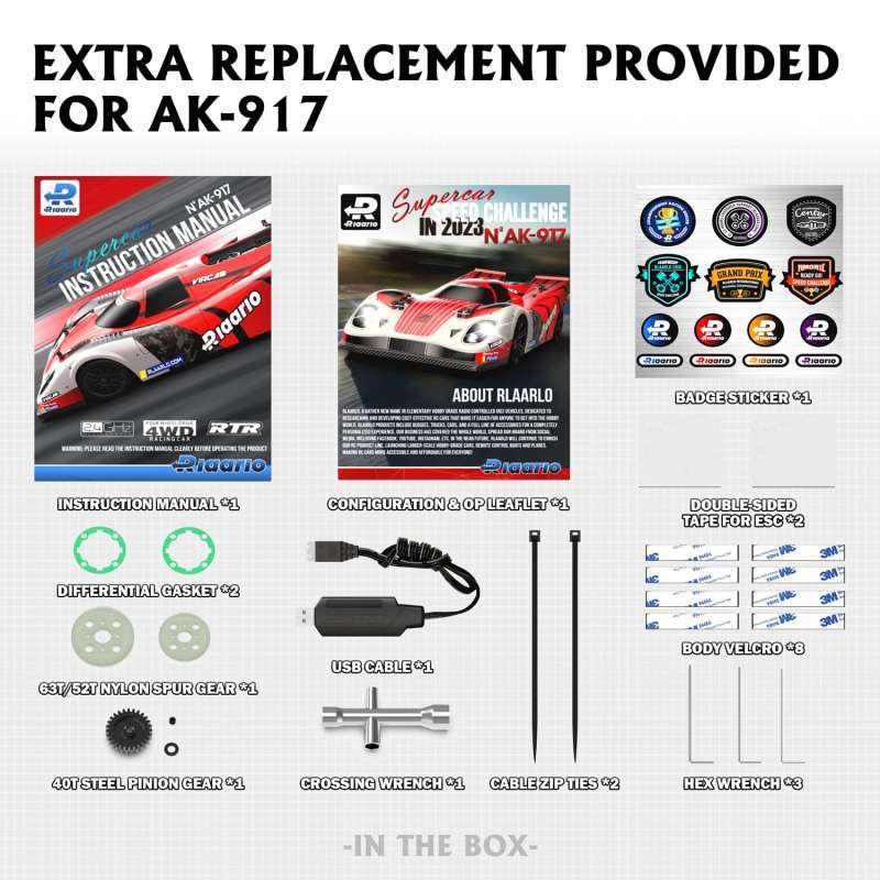 Promo AMORIL 1:10 Fast Brushless RC Cars,Top Speed 120KM/H Large Remote ...