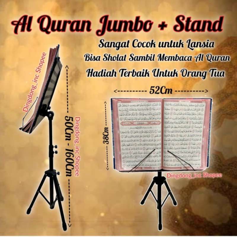 Jual STAND ALQURAN TATAKAN DUDUKAN AL QURAN BESAR RANGKA BESI di Seller ...