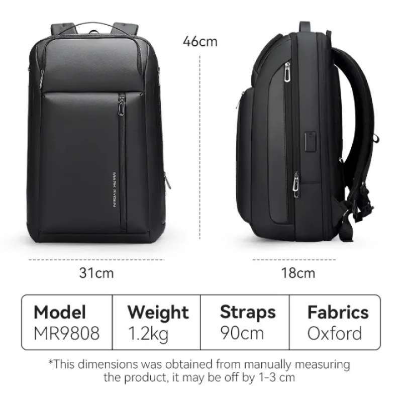 Jual Mark Ryden Mr9808 Tas Ransel Backpack Bag 15.6 Inch Usb Di Seller ...