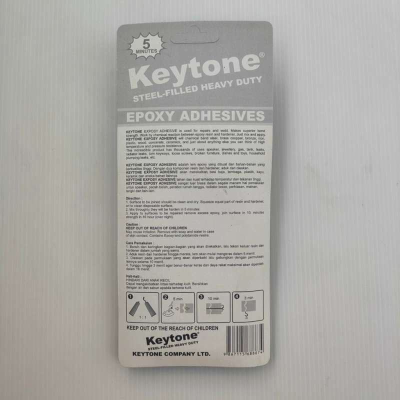 Jual Keytone Lem Besi Epoxy Plastik Steel 5 Menit Di Seller Gc Shop ...
