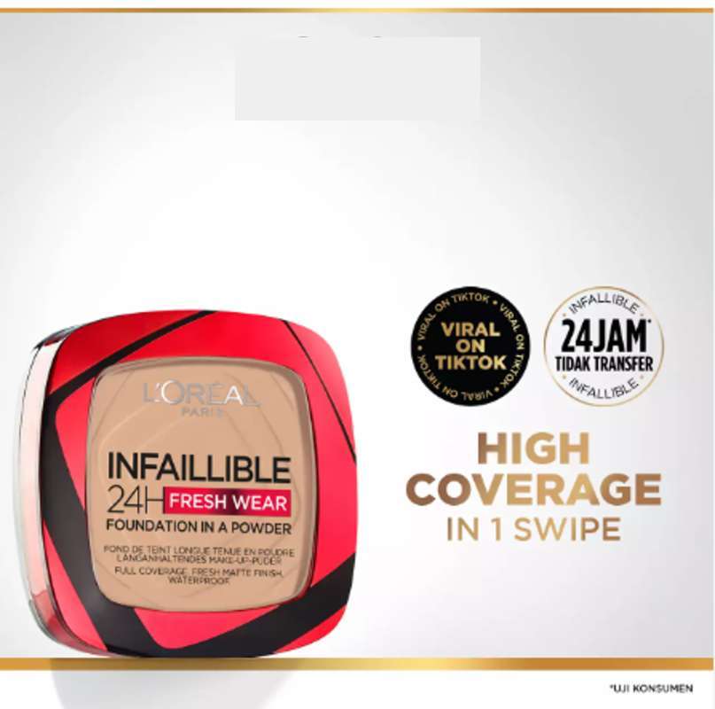 Jual L'Oreal Paris Infallible 24h Fresh Wear Powder Foundation - 20 ...
